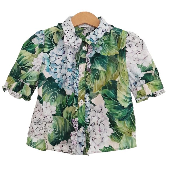 Dolce & Gabbana | Shirts & Tops | Dolce Gabbana Baby Girt Floral ...